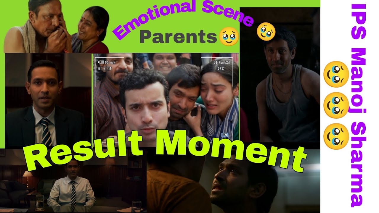 Result Moment...Last Emotional Scene of 12th Fail Movie|| Family ...