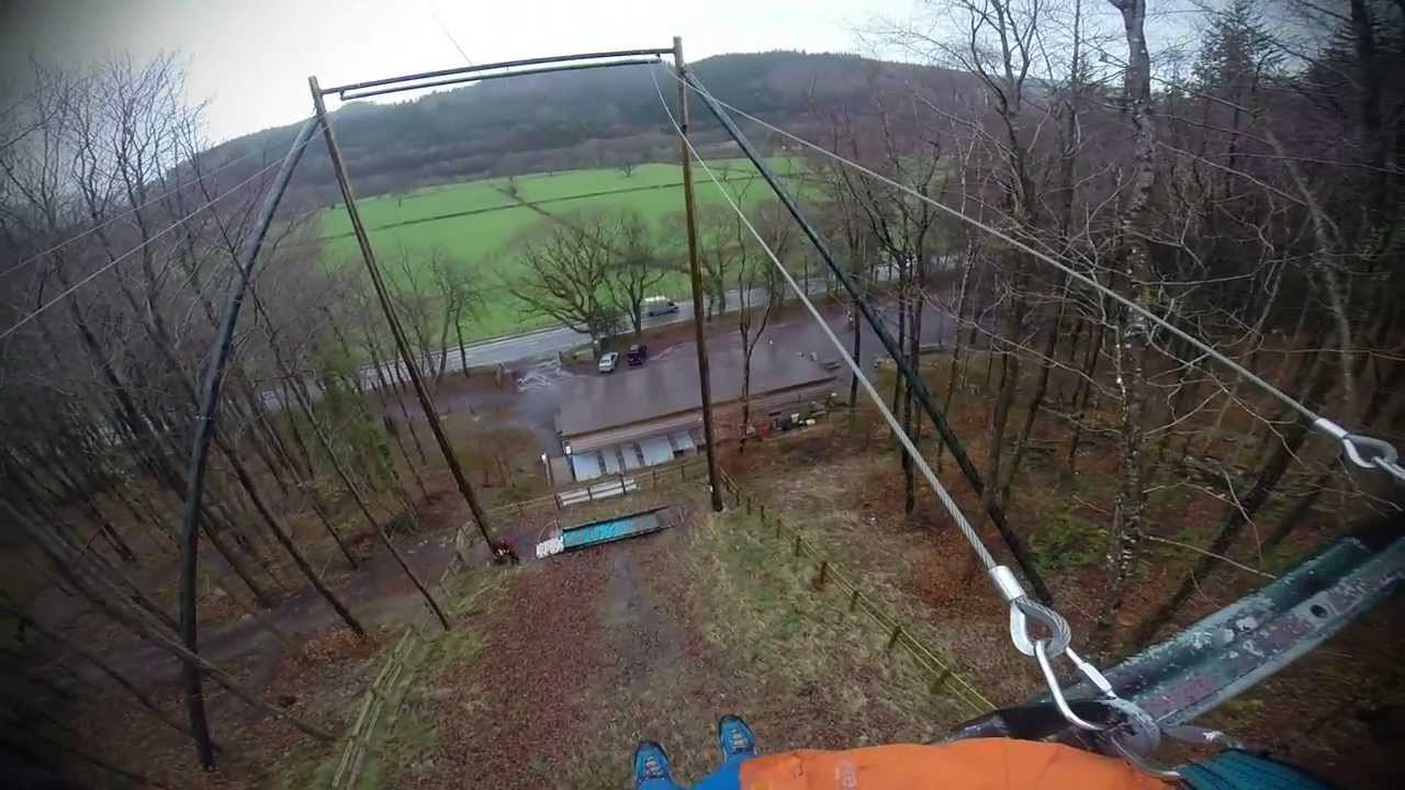 Tree Top Adventure Snowdonia: SkyRide - GoPro Footage - YouTube