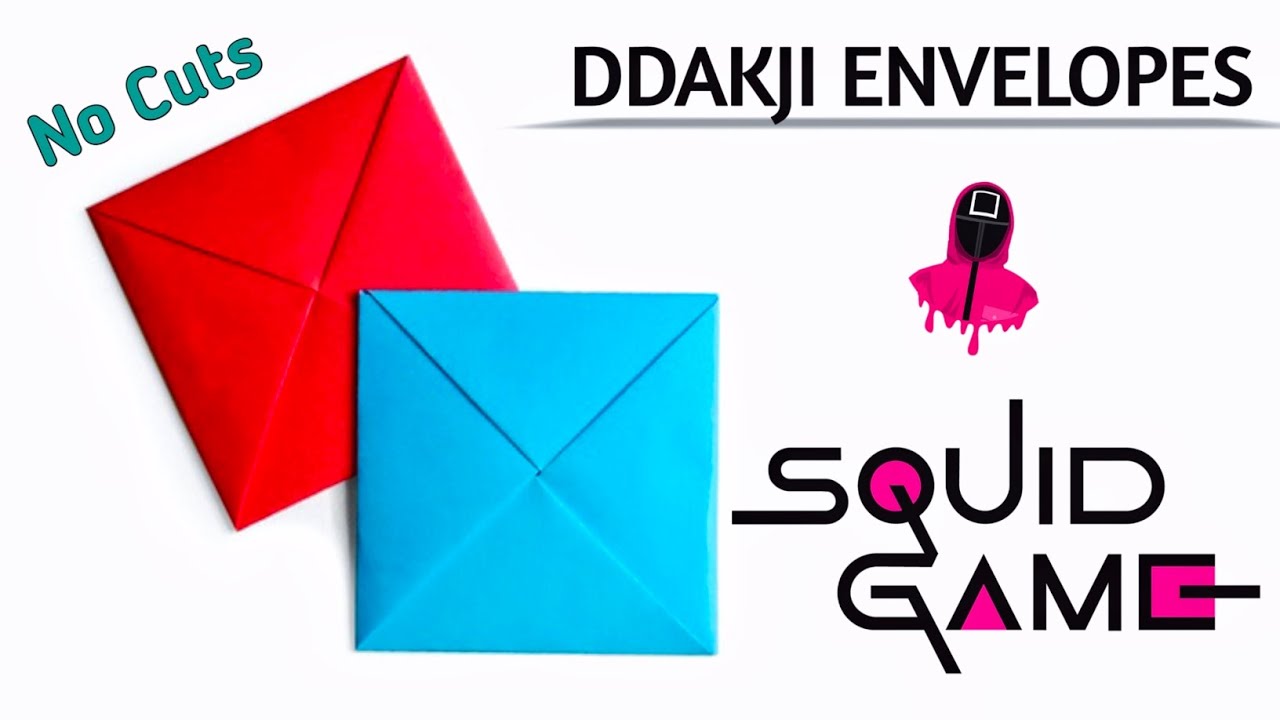How to make Ddakji । Squid game Ddakji । Ddakji squid game । Ddakji ...