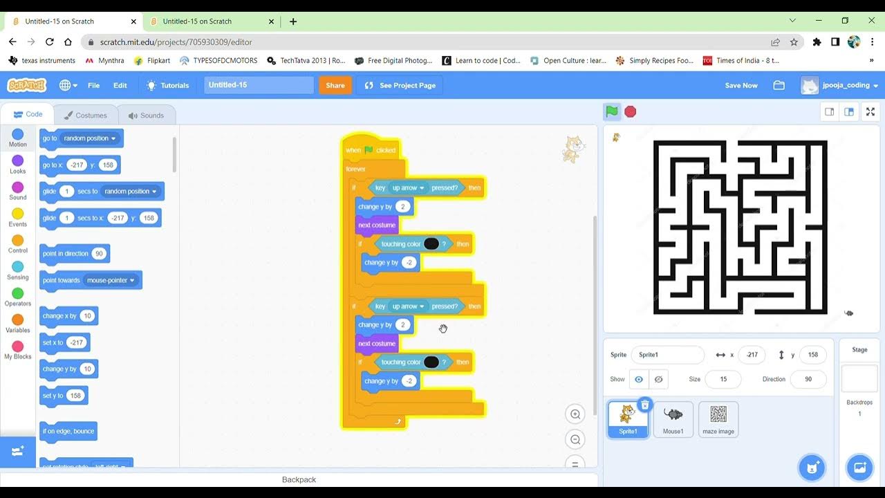 How to make a Maze game on Scratch| The Maze Game |Make Scratch Games ...