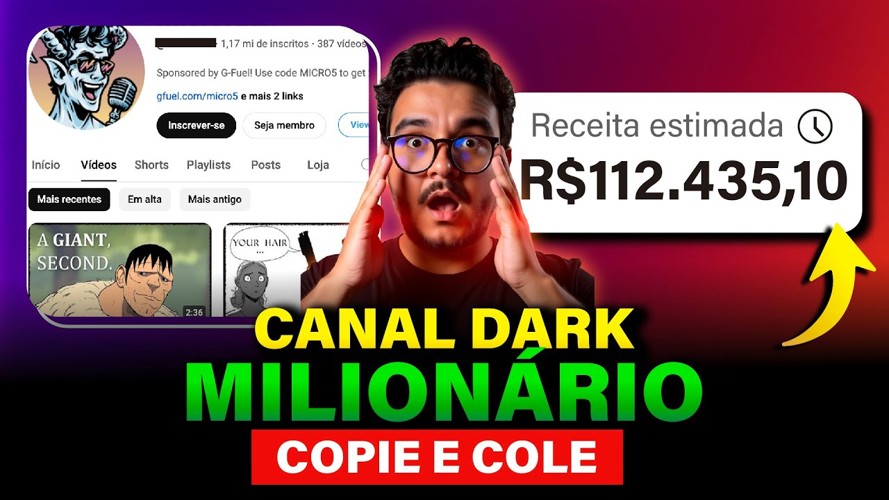Modelei um Canal Dark Híbrido de sucesso - YouTube