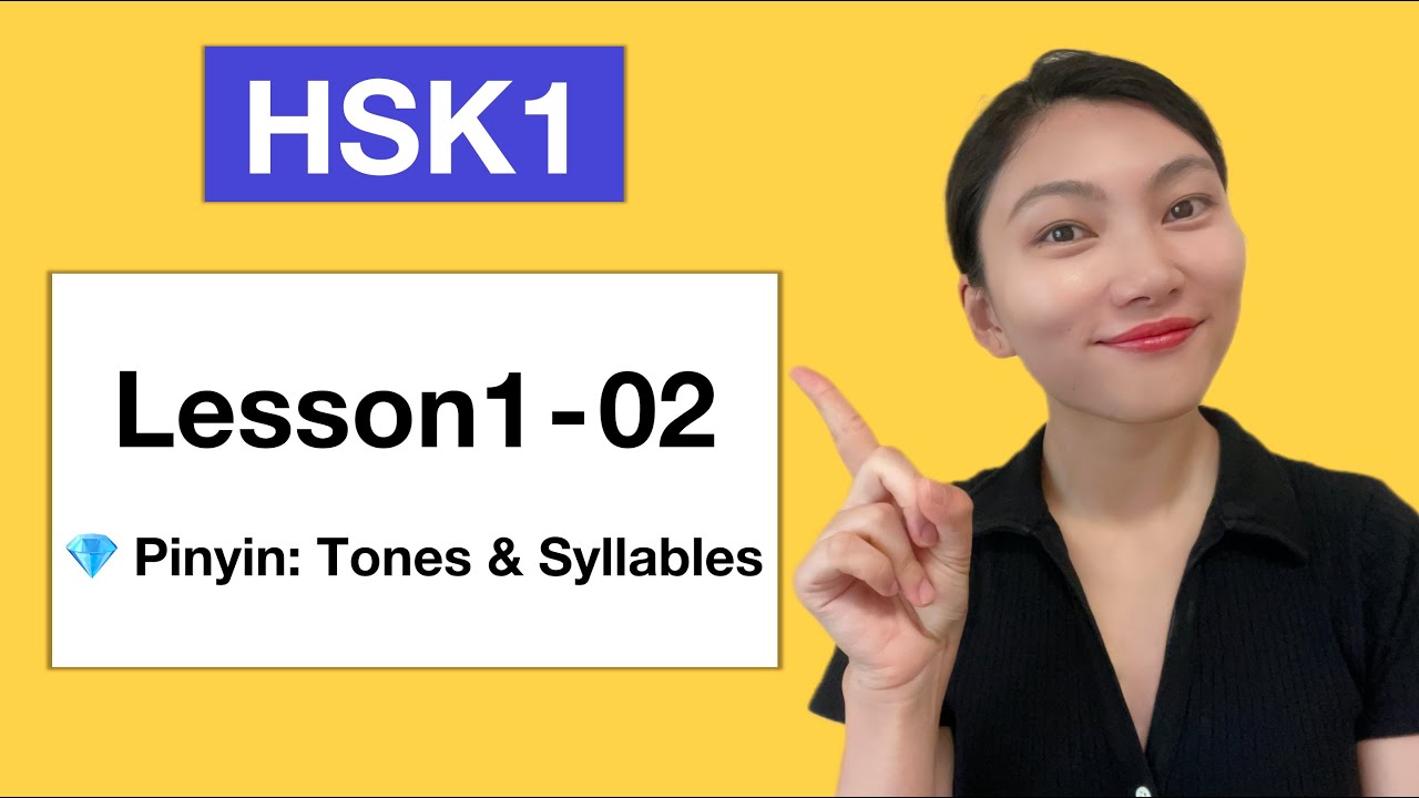 Free Beginner Chinese | HSK 1 Lesson 1-02 | Pinyin: Tones & Syllables ...