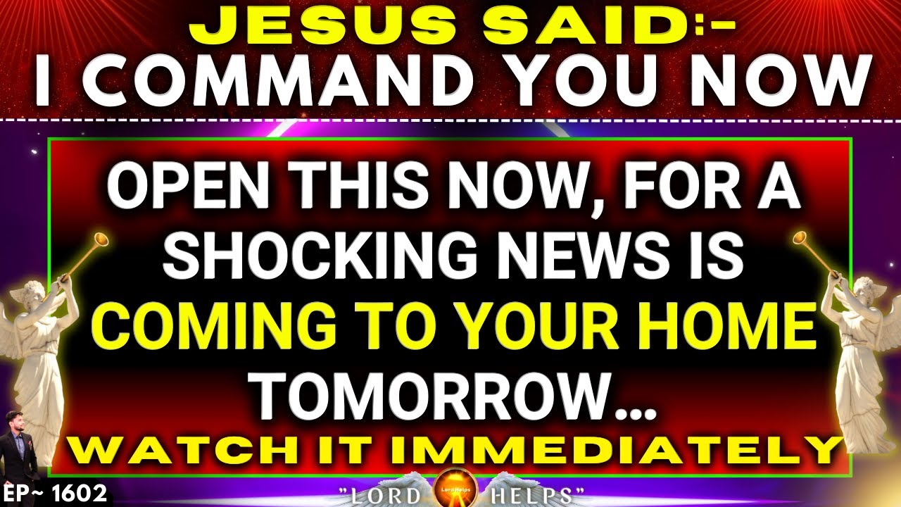 🛑COMING IN YOUR HOME- " JESUS IS COMMANDING YOU TO WATCH OUT THIS ...