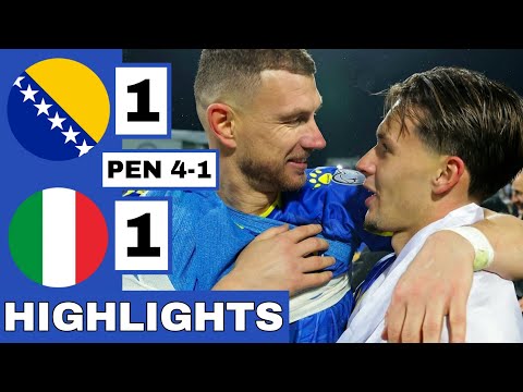 🔵Bosnia and Herzegovina vs Italy 1-1 (PEN 4-1) Extended HIGHLIGHTS | World Cup Qualifiers