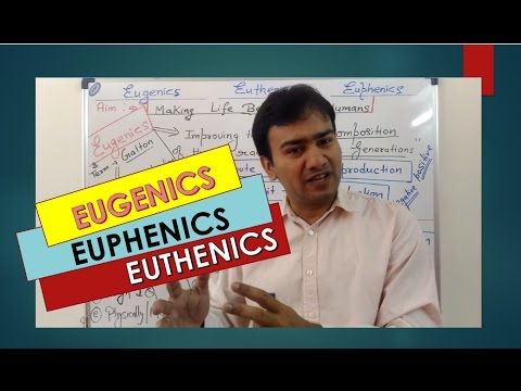 EUGENICS , EUPHENICS & EUTHENICS : CONCEPT for NEET / AIIMS - YouTube