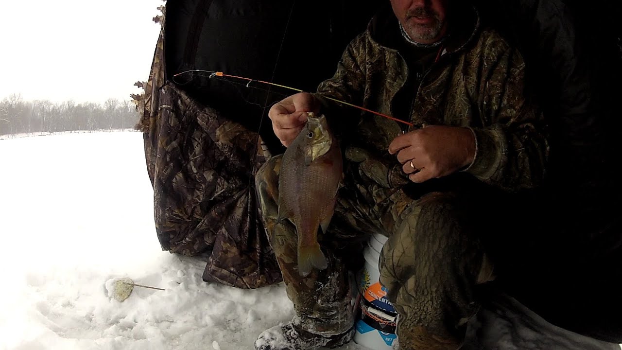 Fishing in the Snow - YouTube
