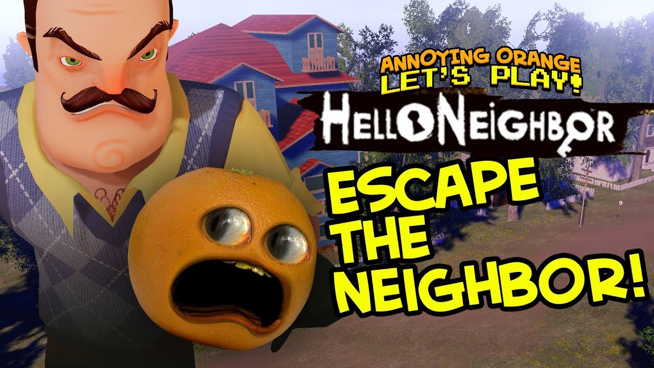 Escape Neighbor Obby! [Annoying Orange Plays] - YouTube