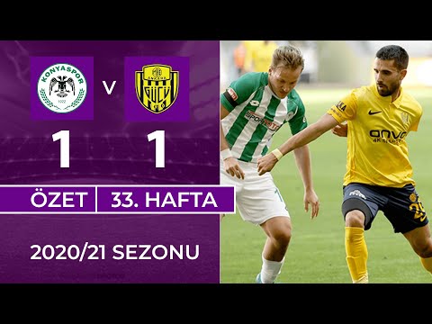 ÖZET: İH Konyaspor 1-1 MKE Ankaragücü | 33. Hafta - 2020/21