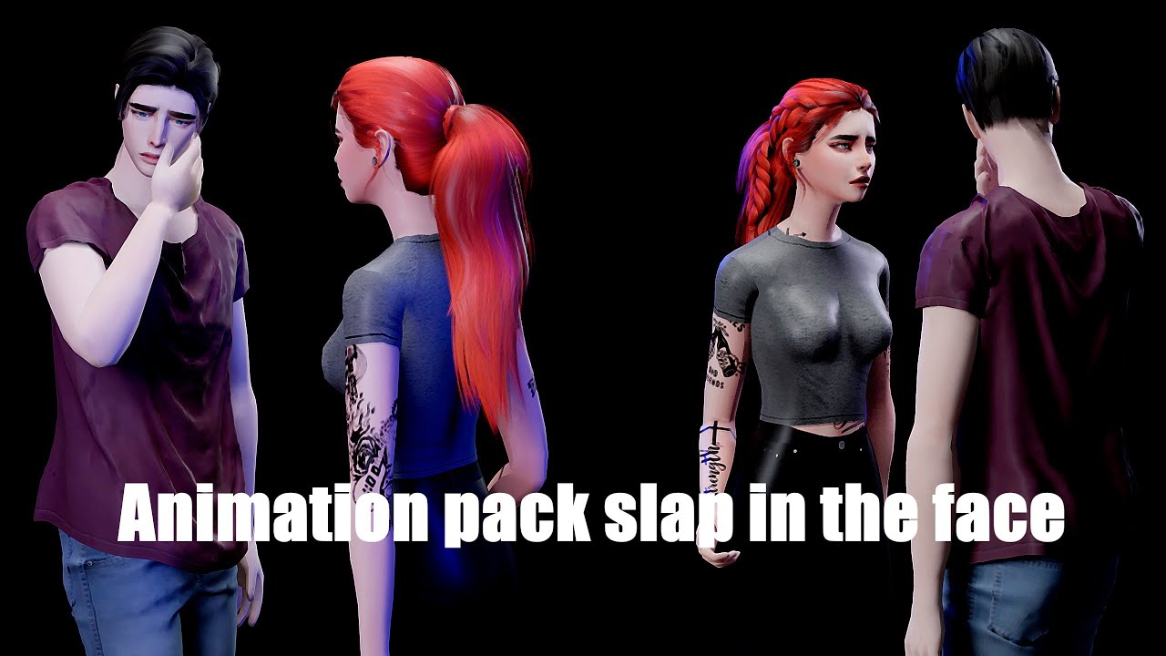 Sims 4 Animations | Slap in the face (DOWNLOAD free) - YouTube