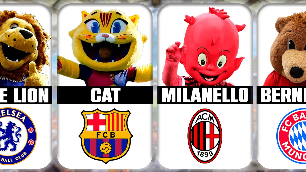 Famous Football Club Mascots You’ve Never Noticed! - YouTube
