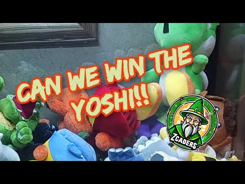 can we win the Yoshi from the claw machine? - YouTube
