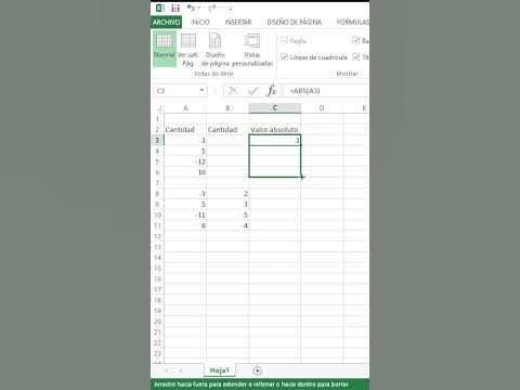 Función VALOR ABSOLUTO en EXCEL #shorts - YouTube
