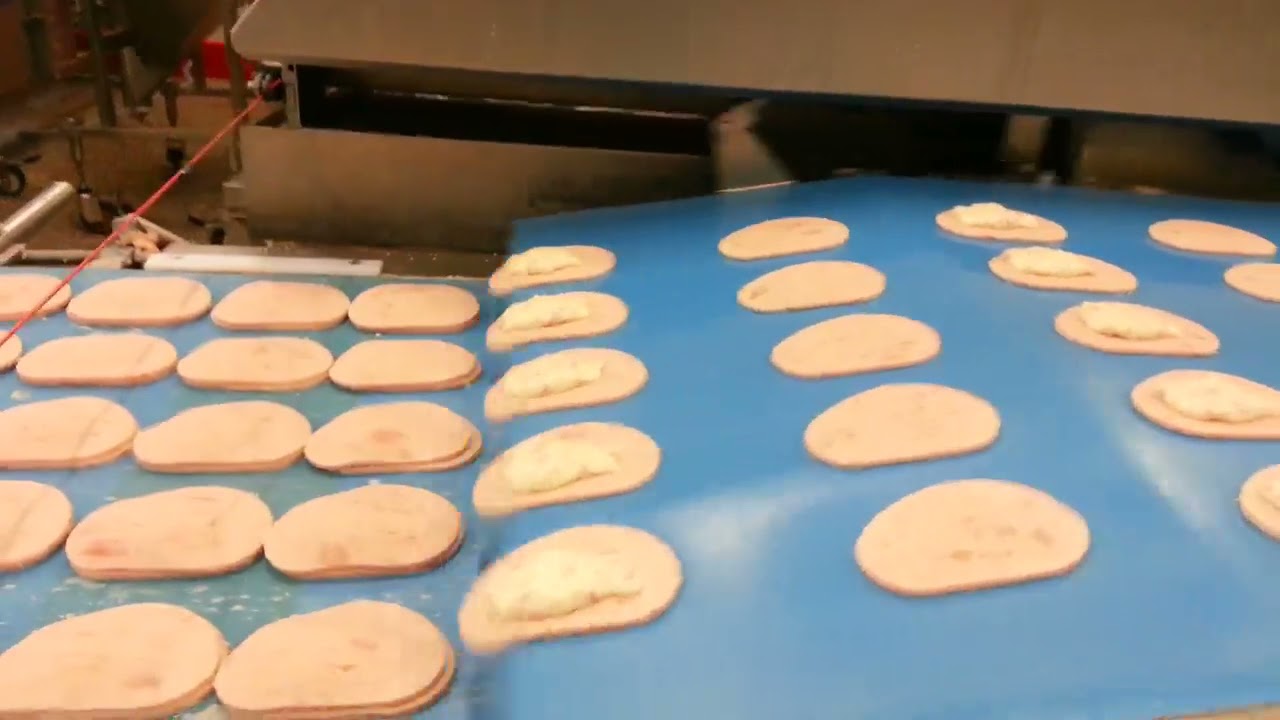 A cordon bleu line by Kortlever meat processing systems - YouTube