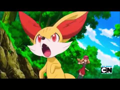 Fennekin uses ember (Pokemon XYZ)