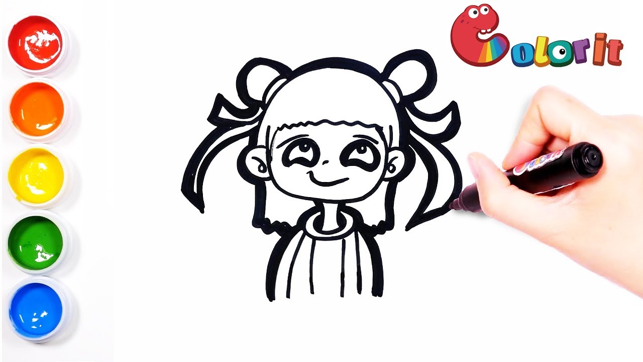 学画一个小魔童——哪吒How To Draw Nezha | Learn Colors for Kids|for Toddlers ...