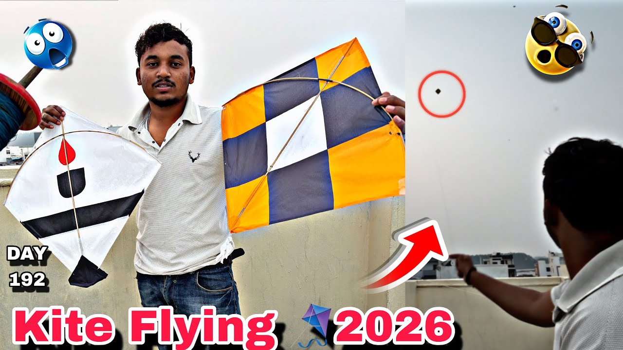 Kite Flying With Brothers 🪁 | New Kites Cutting Vlog | Beautiful Kites ...