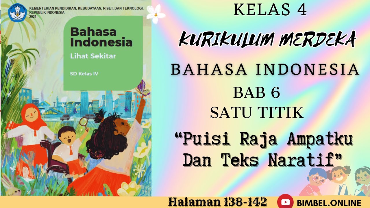 Puisi Raja Ampat Dan Teks Naratif - Bab 6 B.Indonesia Kelas 4 Kurikulum ...