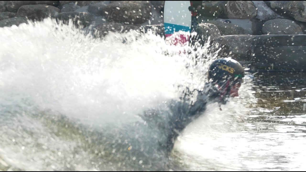 Winter River Surfing Scout Wave Salida, Colorado - YouTube