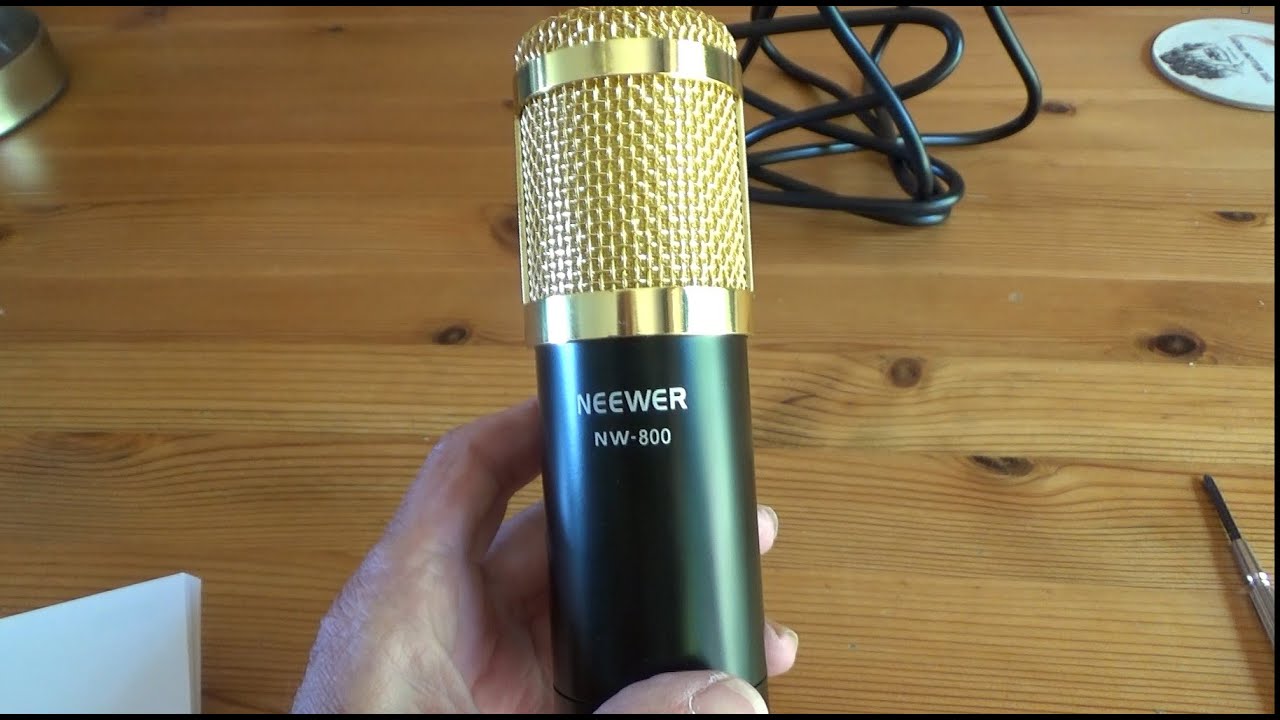 Neewer NW 800 condenser microphone - YouTube