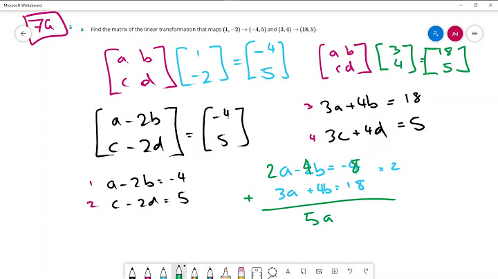 [Solved] Find the transformation matrix given a set of | 9to5Science