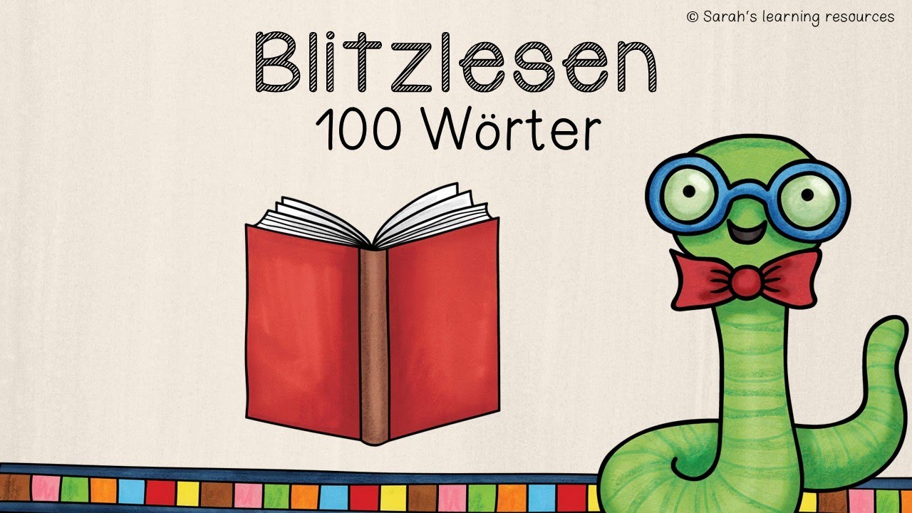 Blitzlesen - 100 Wörter - YouTube