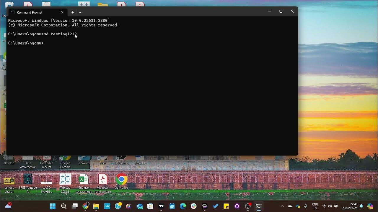 How to create new directory or folder using command line - YouTube