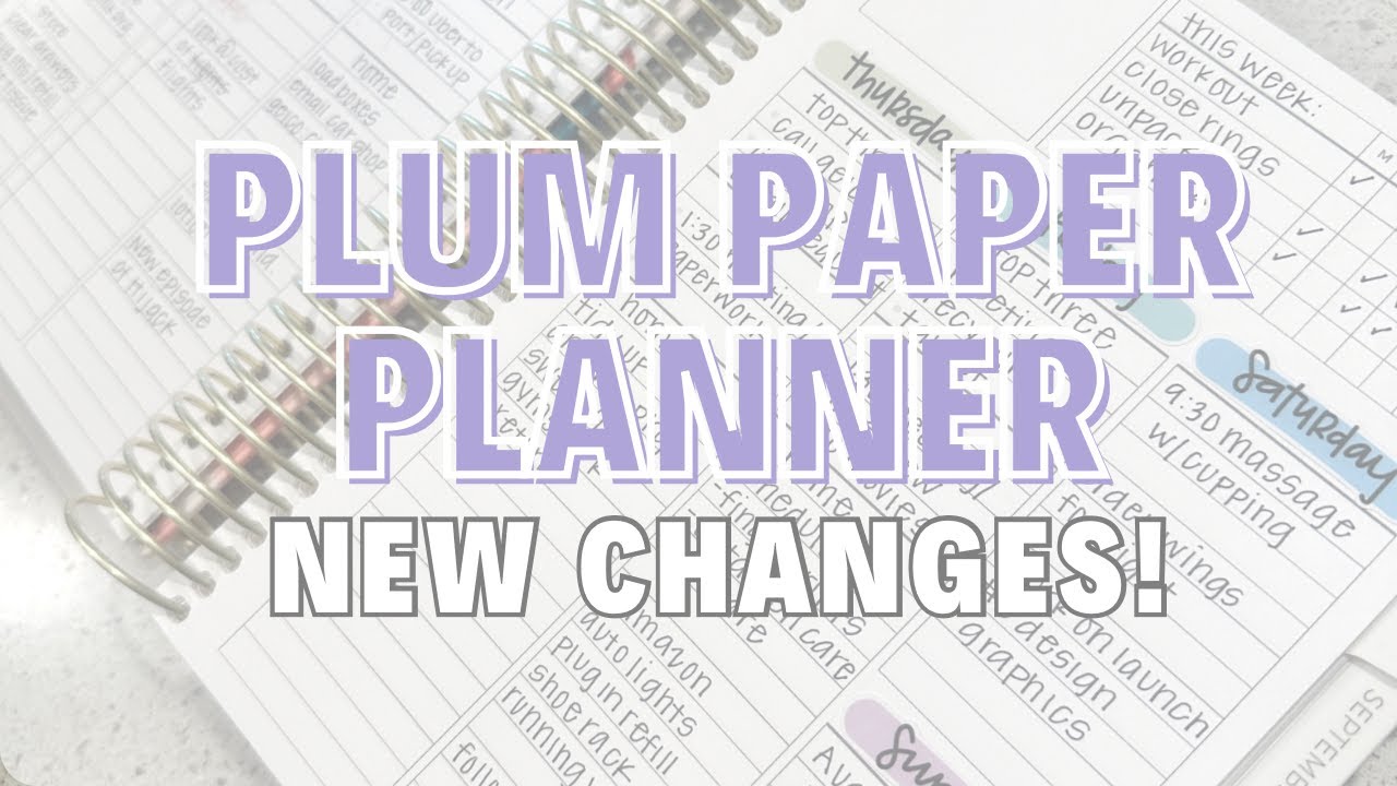 NEW Plum Paper Changes | 2023 - YouTube
