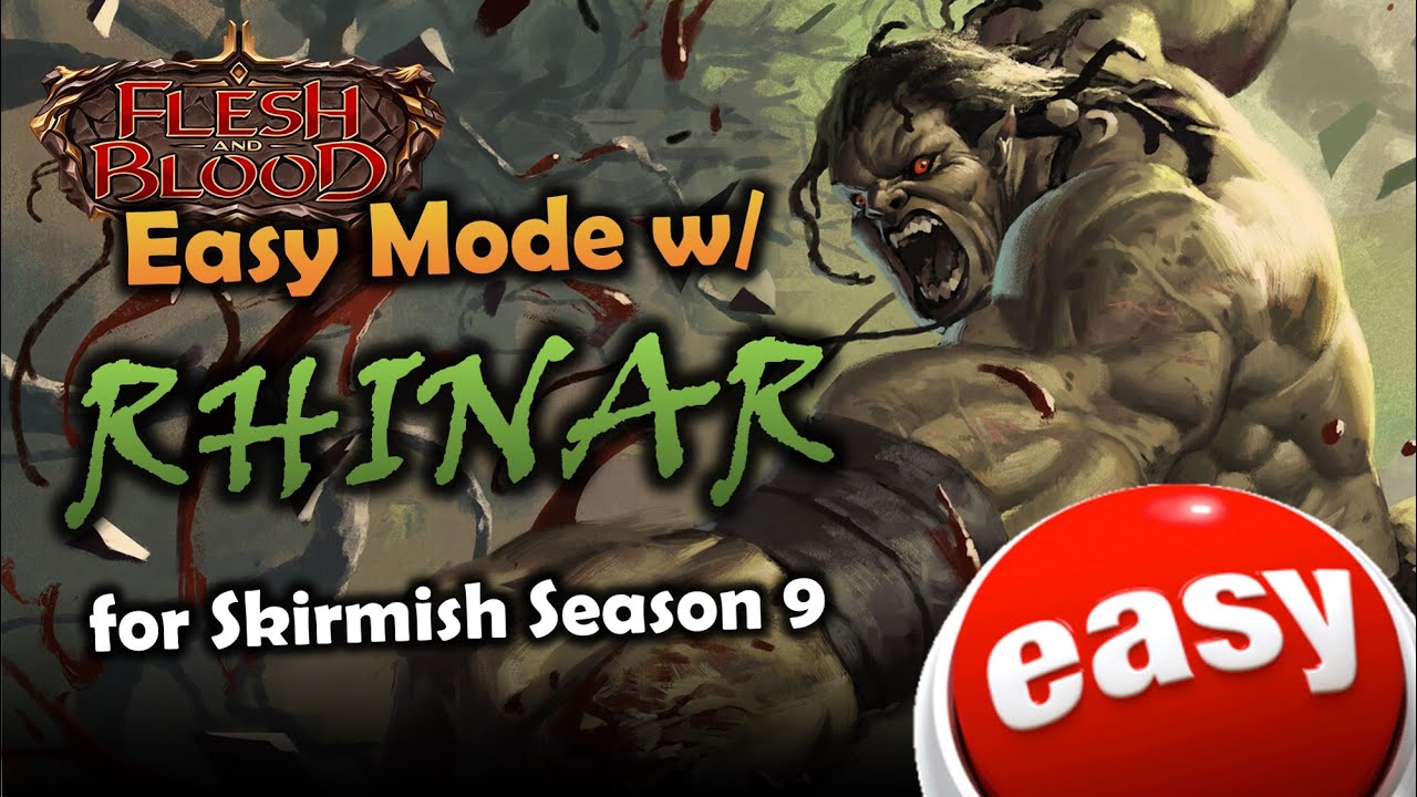 Easy Mode Rhinar Blitz Deck Tech Aug'24 | Flesh and Blood TCG | Go ...