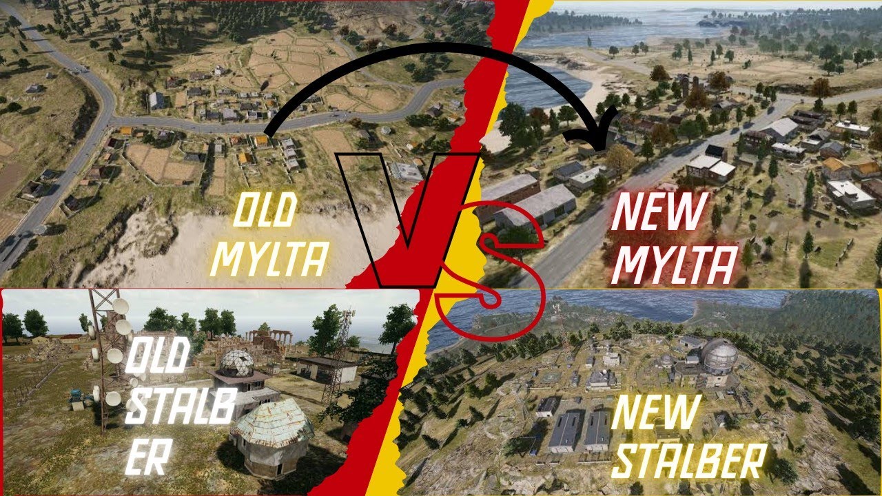 old mylta vs New mylta Old pubg mobile vs new bgmi/pubg - YouTube
