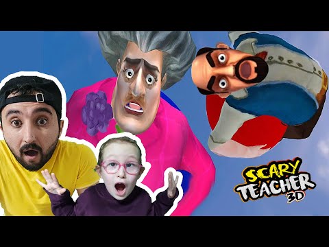 KIZGIN ÖĞRETMENİN GİZEMLİ ODASI 😱 SCARY TEACHER 3D OYNUYORUZ! BAHAR VE BANU ALYA | OYUNA GEL