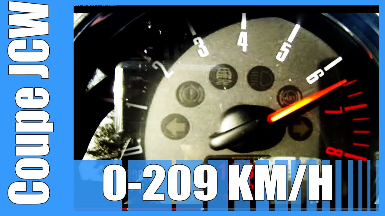Mini Coupe JCW John Cooper Works 0-209 km/h FAST! Acceleration - YouTube