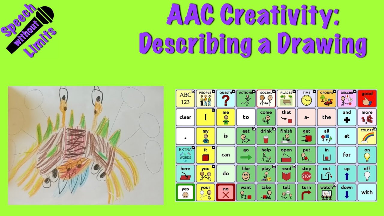 AAC Creativity: Describing a Drawing - YouTube