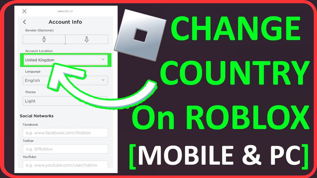 How To Change Country or Location on Roblox On Mobile and PC (2024 ...