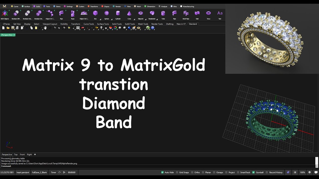 MatrixGold Diamond Band - YouTube