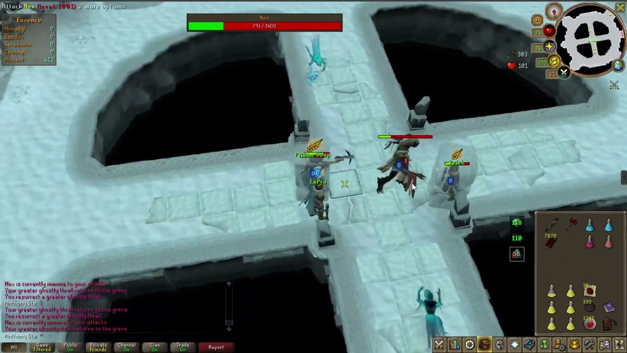 [HDOS] 4 Man Nex Kill - OSRS - YouTube