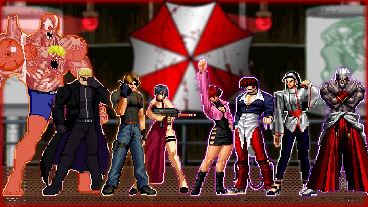 Resident Evil Team VS KOF Team | .M.U.G.E.N. - YouTube