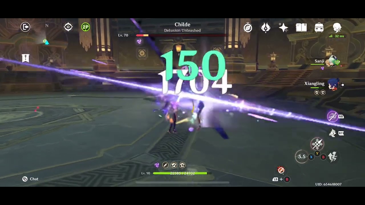 Genshin Impact:Childe Co Op boss fight - YouTube