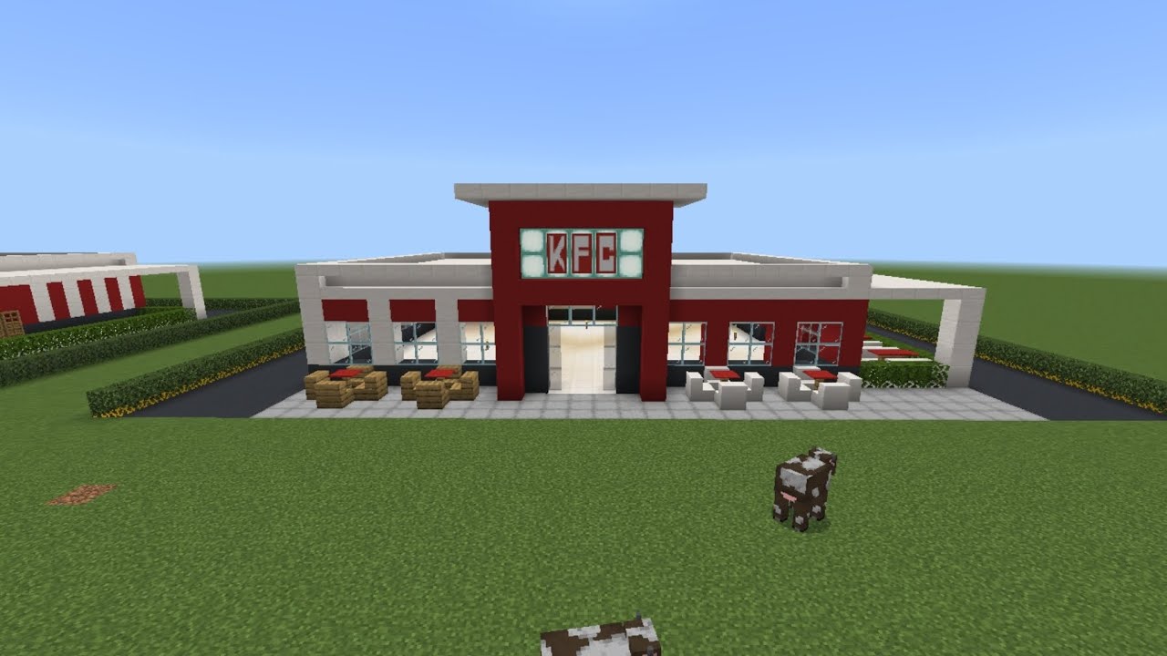 Minecraft Tutorial - How to build KFC - YouTube
