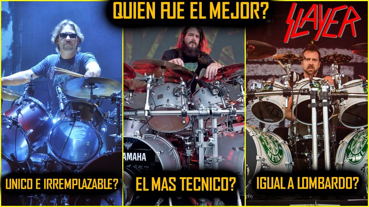 La Historia De Los Bateristas De Slayer: Dave Lombardo | Paul Bostaph ...