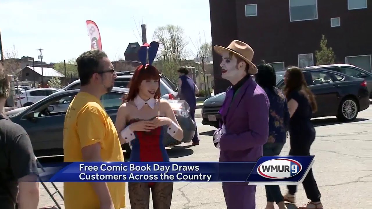 Manchester store packed for Free Comic Book Day - YouTube