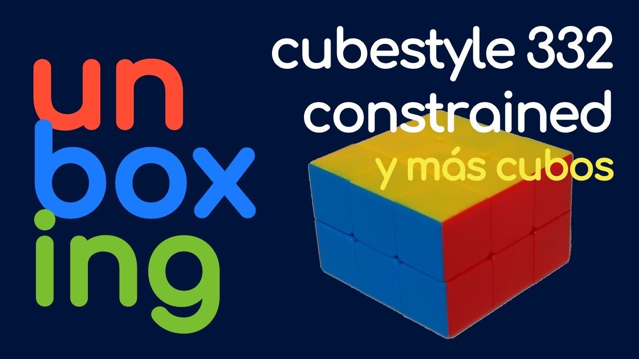 Unboxing Cubestyle 3x3x2 Constrained y más | Cubos de Rubik - YouTube