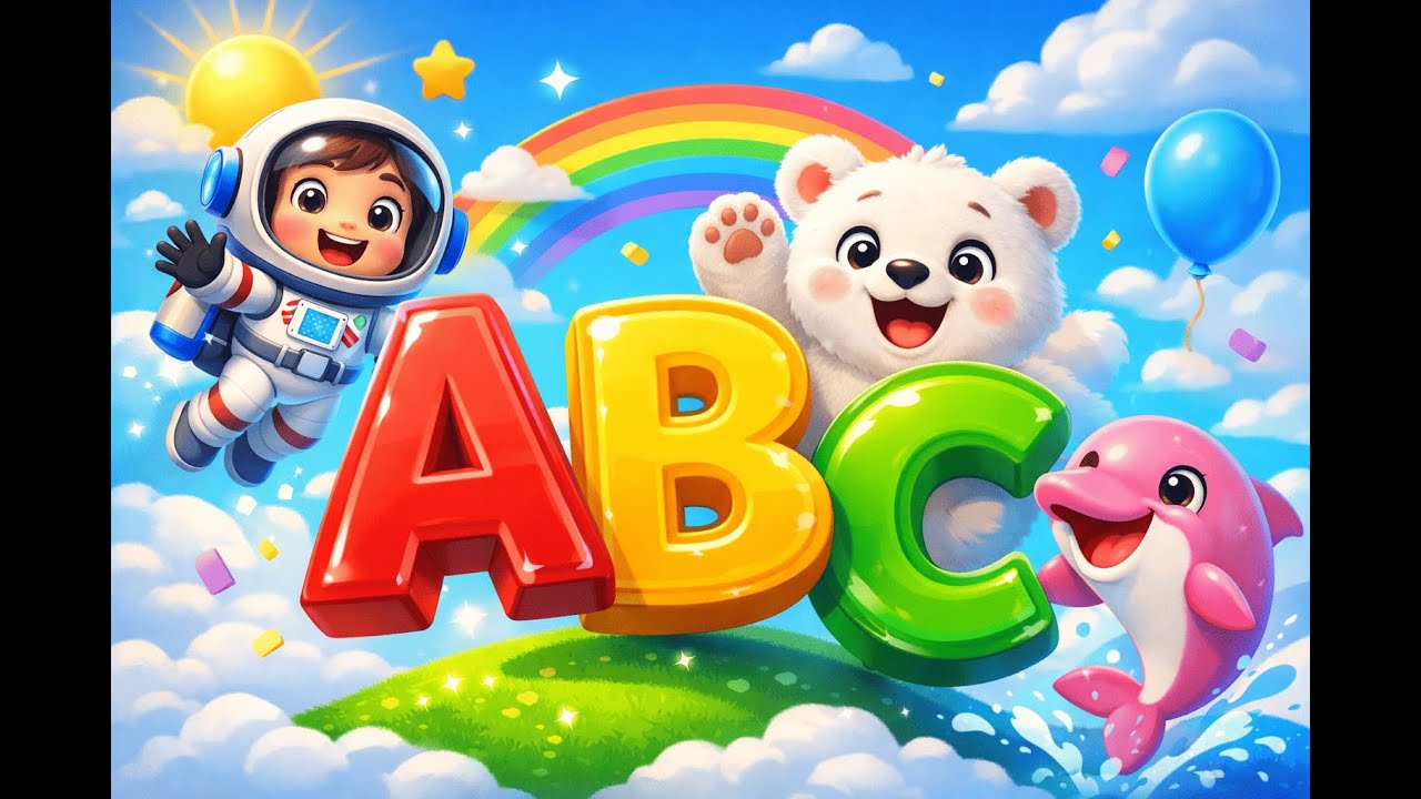 The Best ABC Song for Kids! 🎵 Learn the Alphabet A to Z with Cute ...