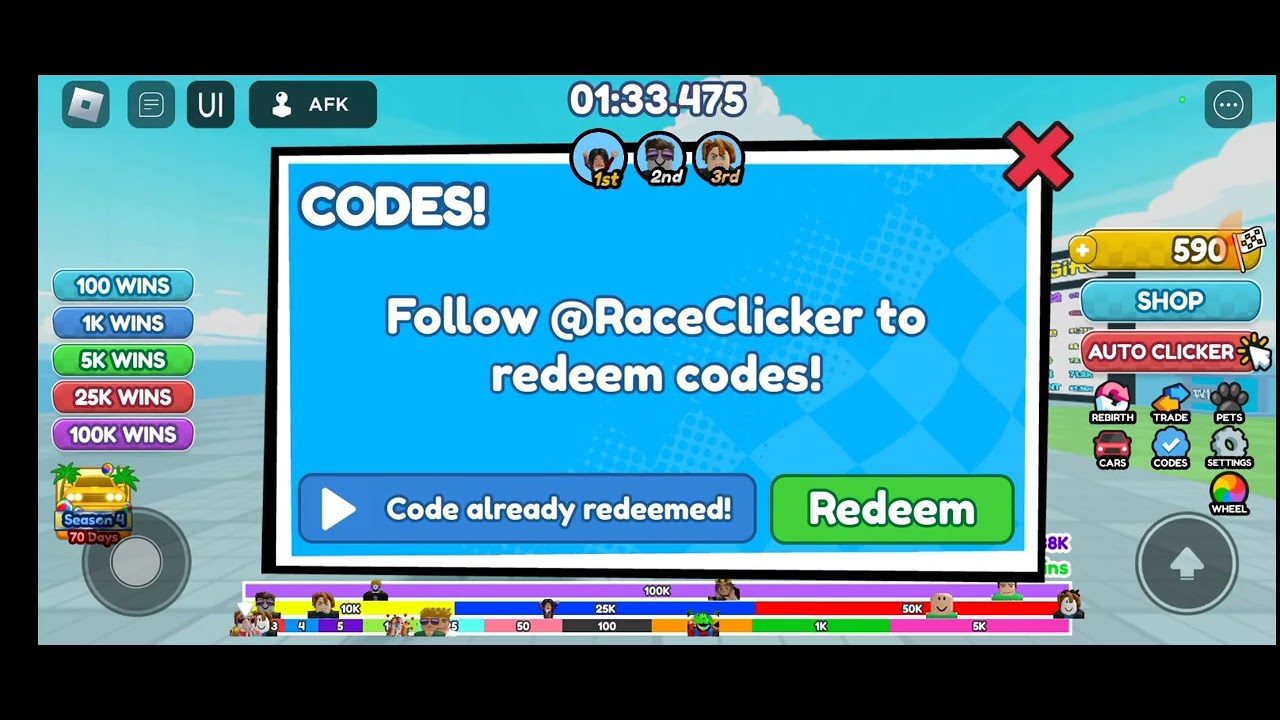 2 new codes for race clicker - YouTube