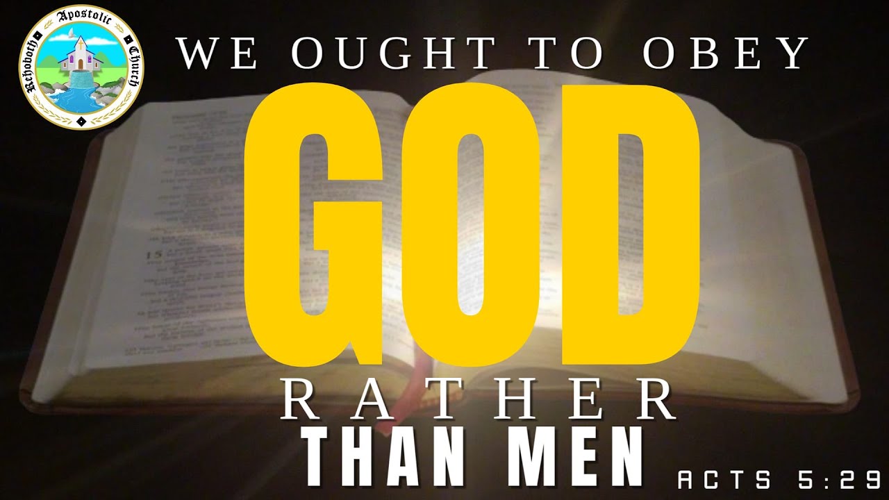 28.09.25 “We ought to obey GOD rather than men!”Pastor Nathan N ...