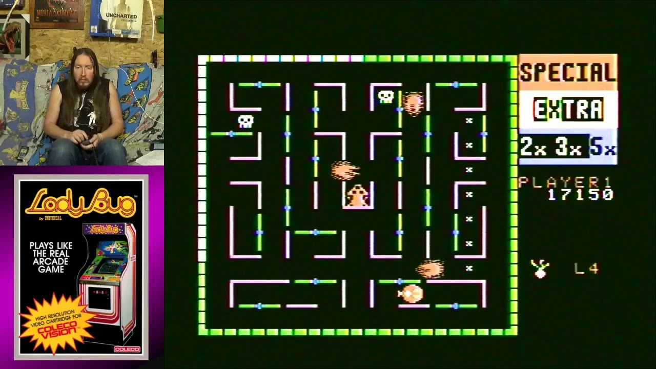 Lady Bug (Colecovision) Let's Play - Live Stream - YouTube