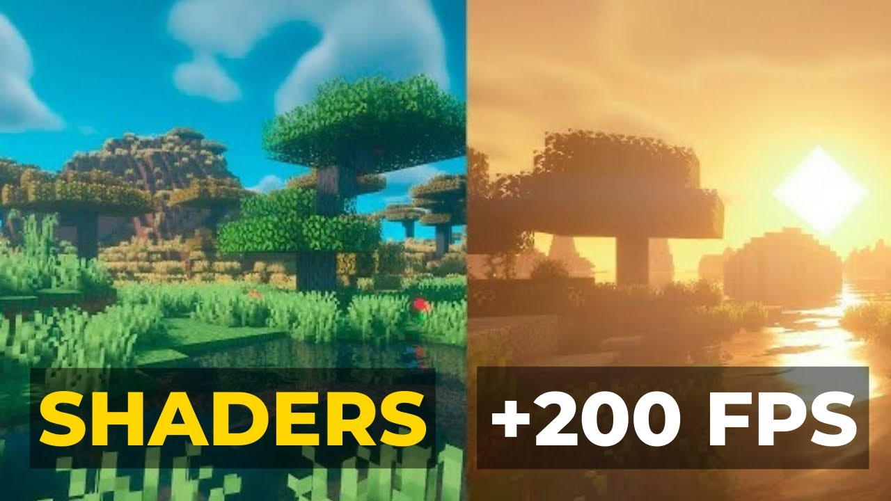 MELHOR SHADERS PARA O MINECRAFT 1.18 SUPER LEVE - YouTube