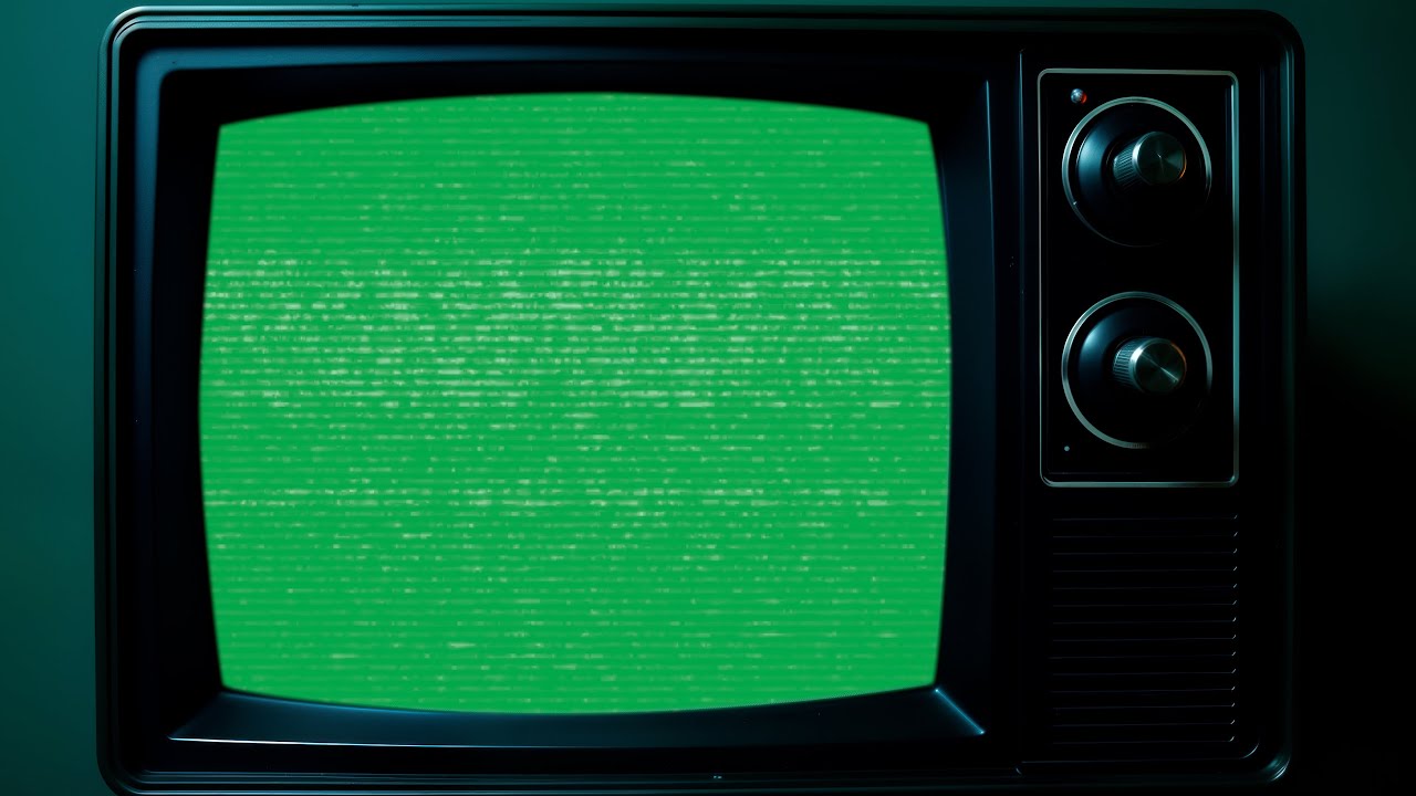 Dark CRT Retro TV Green Screen Template | Global Kreators - YouTube