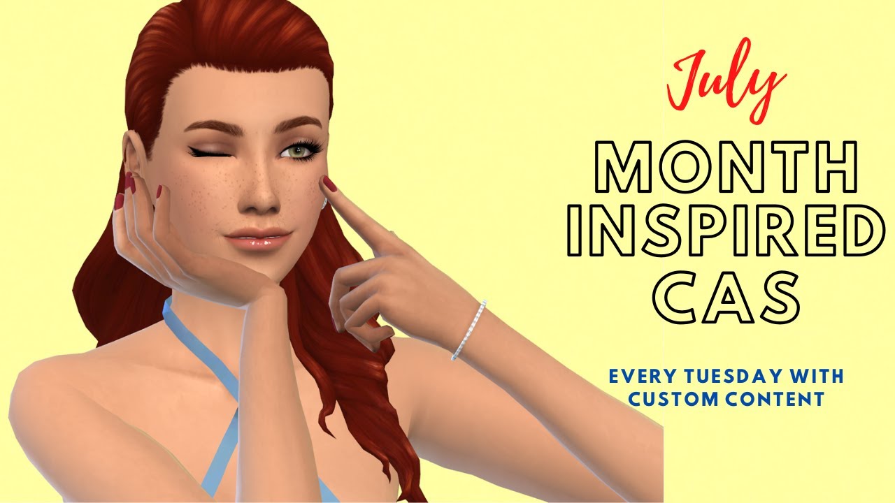 Sims 4 - Month Inspired Create-a-Sim with Custom Content- July - YouTube