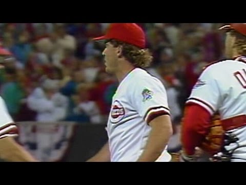 WS1990 Gm1: Myers gets final out, Reds win