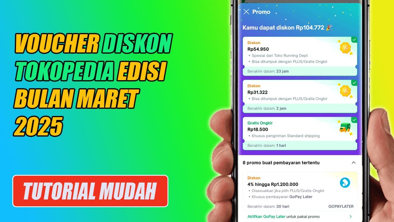 Voucher Diskon Tokopedia Edisi Bulan Maret 2025 | Klaim Sekarang - YouTube
